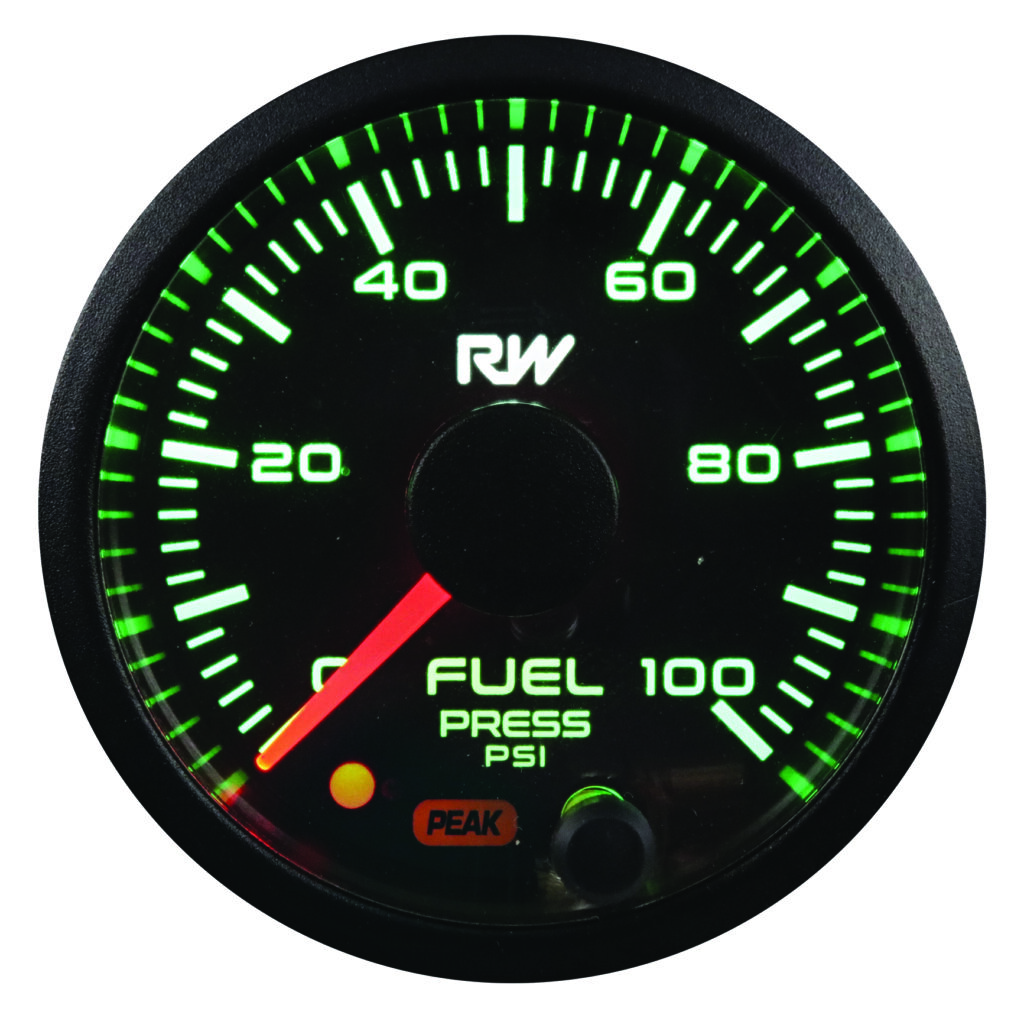RACEWORKS 52MM ELECTRONIC EFI FUEL PRESSURE GAUGE KIT - PZP